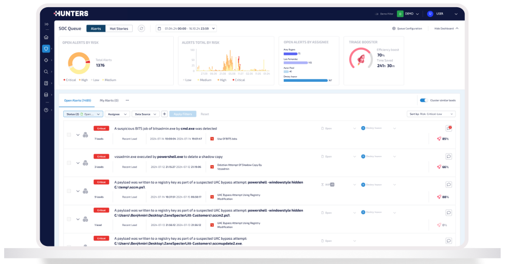 Hunters SOC Platform | The SOC platform for effective security teams